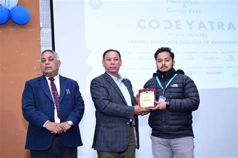 Honored To Be A Uiux Mentor At Codeyatra 2025 Held At Himalaya College Of Engineering From Feb