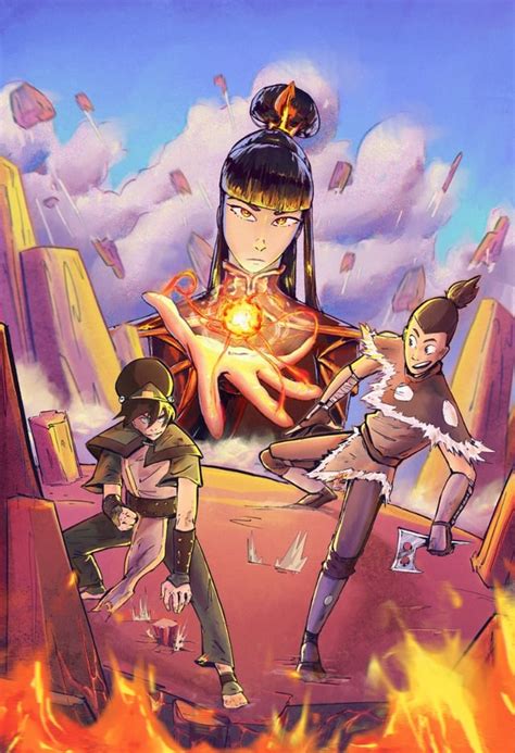Toph And Sokka Encounter A Mysterious Firebender Near The End Of The Hundred Year War Austros