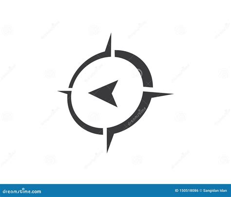 Compass Logo Vector Tempate Ilustration Stock Vector Illustration Of