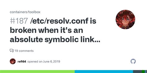 Etc Resolv Conf Is Broken When It S An Absolute Symbolic Link On The