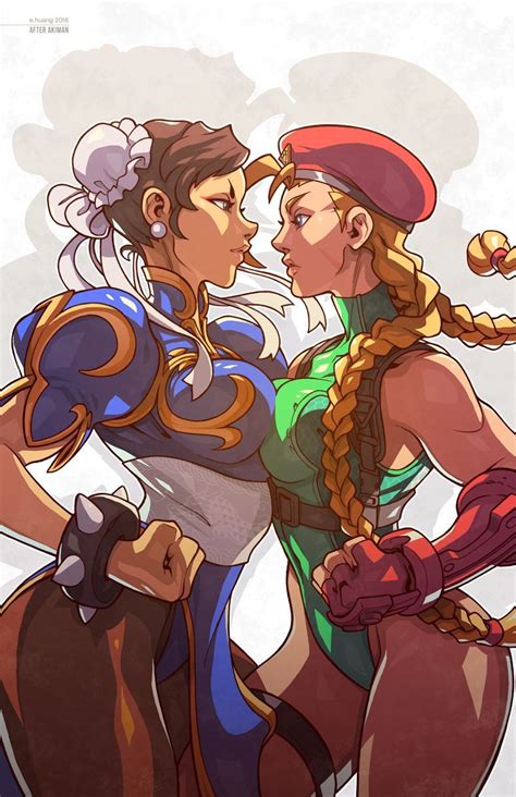 Street Fighter Chun Li And Cammy By Edwin Huang Personagens De Anime Personagens Street