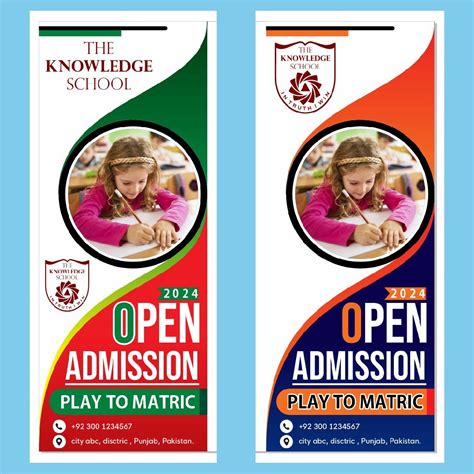 School Admission Open Standee Design L S Printing Press