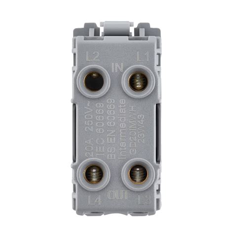 Grid 20a Intermediate Grid Switch Module White
