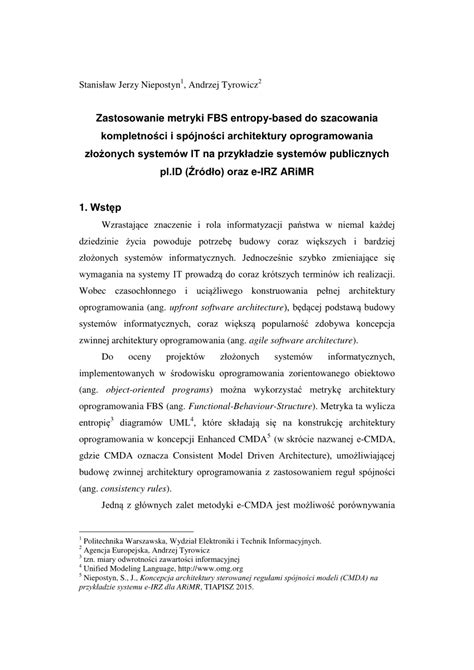 Pdf Applying Fbs Entropy Based Metric To Assess The Completeness And