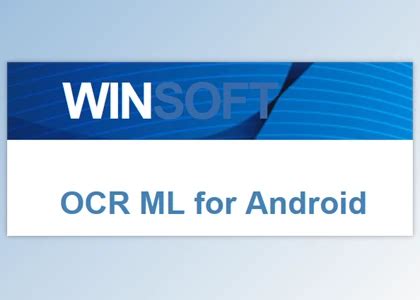 Winsoft Ocr Ml Android دانلود DownloadDevTools