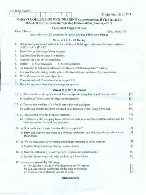 Computer Organization Mca Cbcs 1sem Pdf Computer Hardware Computer Architecture