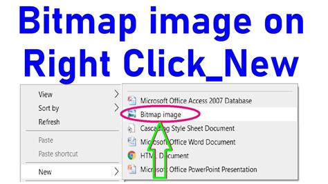 How To Fix Bitmap Image Missing From The Right Click Context Menu YouTube