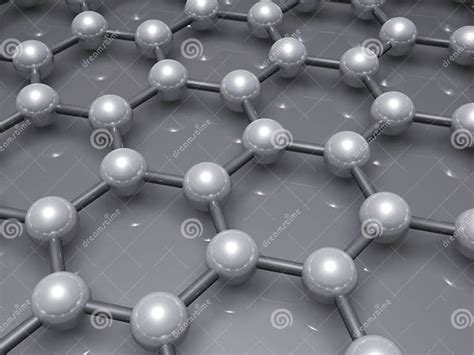 Graphene Layer Structure 3 D Model Stock Illustration Illustration Of