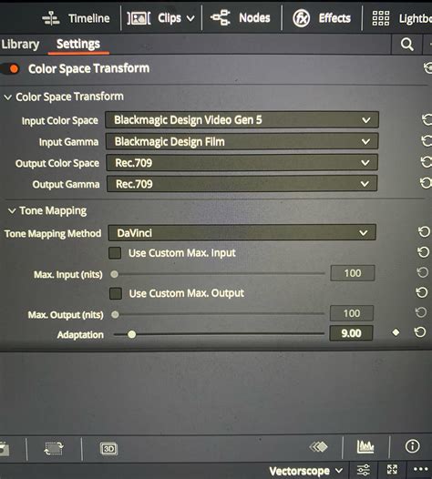 Color Space Transform What Is The Correct Color Space For Bmpcc4k Last Camera Update Rbmpcc4k