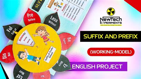 Suffix And Prefix Working Model Interactive English Grammar Project New Tech Experiments