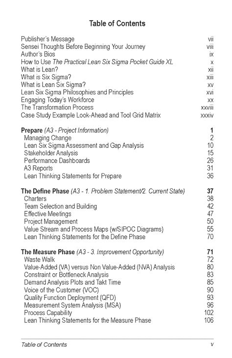 The Practical Lean Six Sigma Pocket Guide Xl Ebook The Lean Store