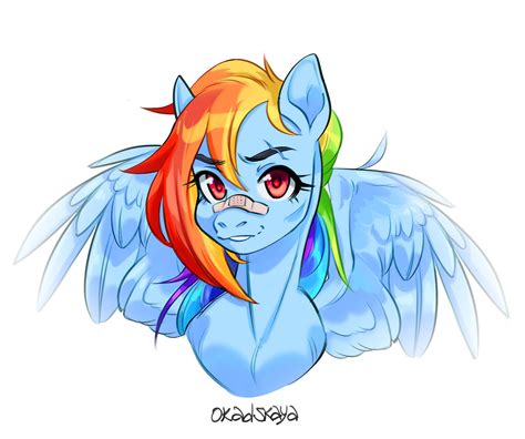 Raindow Dash Fanart By Okadskaya On Deviantart