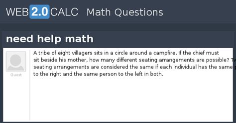 View Question Need Help Math