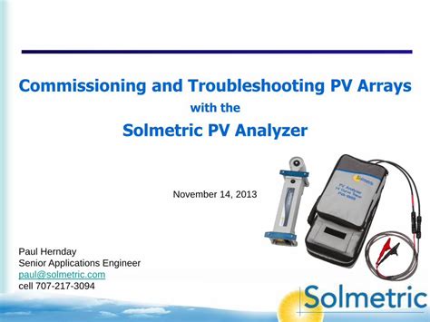 PDF Commissioning And Troubleshooting PV Arrays Max Power Point I V Curve Deviations Each