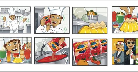 Chef Universal Storyboard Ilustraciones Storyboard Diseño De