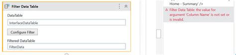 Error For Filter DataTable Studio UiPath Community Forum