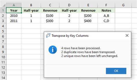 How To Transpose By Key Columns With Ultimate Suite For Excel