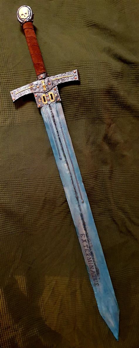 Warhammer 40k Power Sword Made Out Of Foam Rcosplayprops