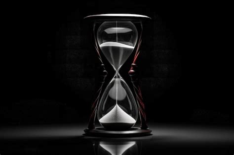 Premium Photo Digital Illustration Of Hourglass Concept Of Time Tasks And Business Generative AI