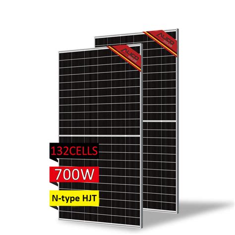 Large 700w Bifacial Ntopcon Half Cells Pv Module Monocrystalline Solar