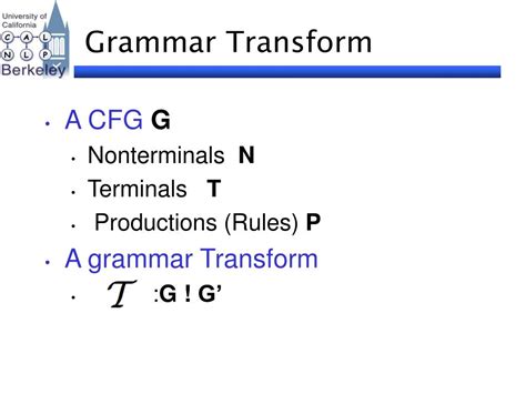 PPT Left Corner Grammar Transform And Incremental Parsing PowerPoint Presentation ID