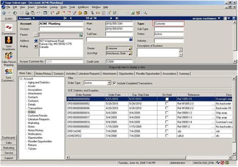 Sage Accpac Erp Integration With Sage Saleslogix Crm Using Gumu™