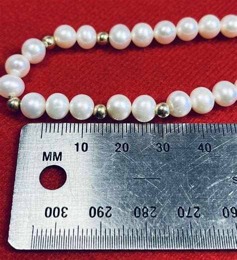 Matching Set Pearls With 10k Gold Clasp Spacers Neckl Gem