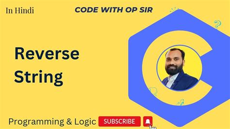Reverse String In C In Hindi Youtube