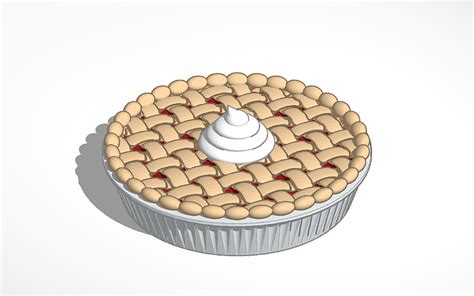 3d Design An Attempt At A Cherry Pie Tinkercad