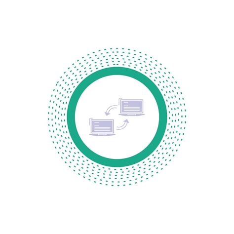 Computer Connection Link Network Sync Glyph Icon Vector Isolated Illustration 13047800