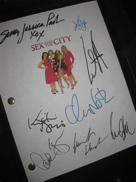 Sex And The City Signed Film Movie Screenplay Script X8 Sarah Jessica Parker Kim Cattrall