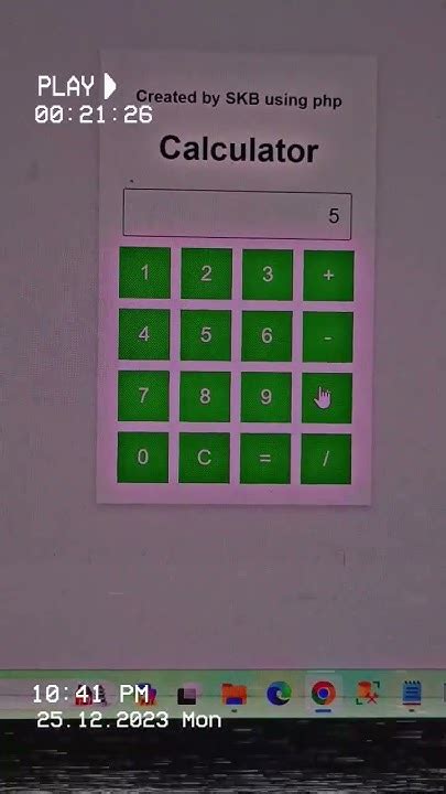 Simple Calculator Using Php And Css Php Html Css Webdevelopment