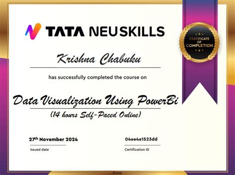 Krishna Vamsi Chabuku On Linkedin I Am Delighted To Have Successfully Completed The Data