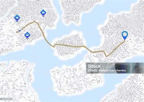 택시를 태운다 Gps지도 내비게이션 택시 운전사를 위한 승객 위치 공유 도시 또는 수평 지도의 상세 보기 도시 최고의 전망 온라인 내비게이션 편집 가능한 벡터 일러스트레이션