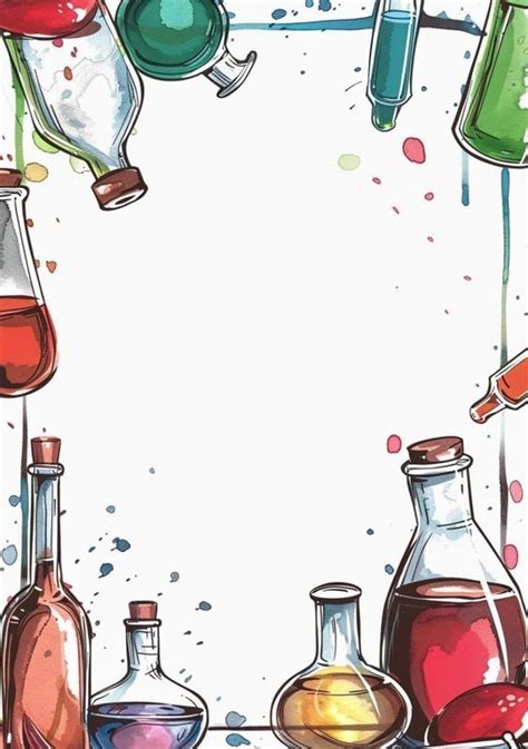 Science Borders 10 Free Pdf Printables Printablee Science Lab Decorations Paper