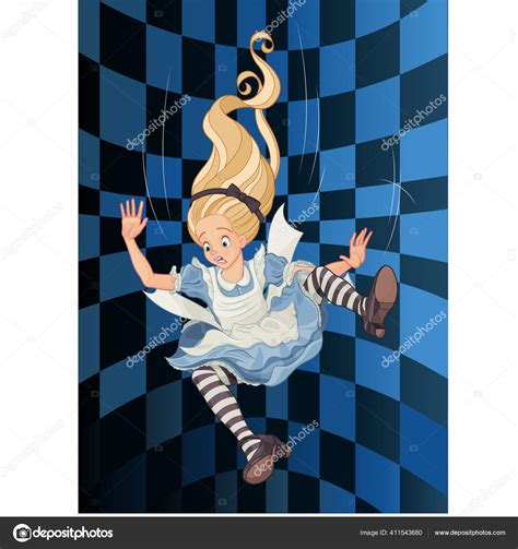 Alice In Wonderland Falling Rabbit Hole