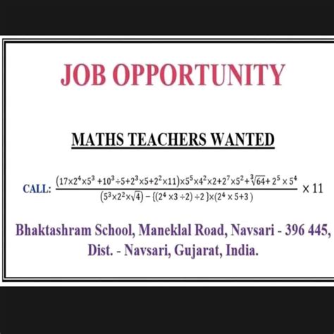 Manish Liya On Linkedin Hiring School Teacher