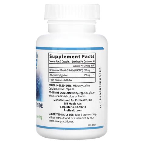 Отзывы Никотинамид рибозид про 500, 250 мг, 60 капсул, как принимать ...