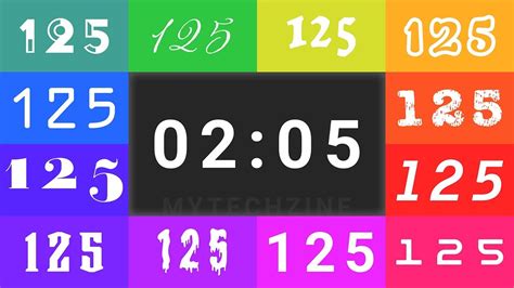 2 Minute 5 Second Timer 125 Second Countdown Timer Youtube