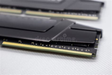 Ddr4 Dram Memory Modules On White Close Up Stock Image Image Of Digital Board 288398211
