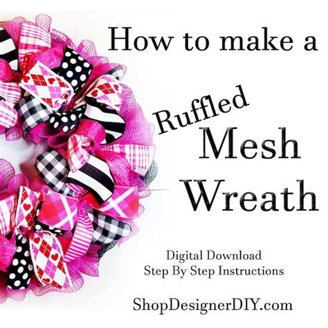 Mesh Wreath Etsy