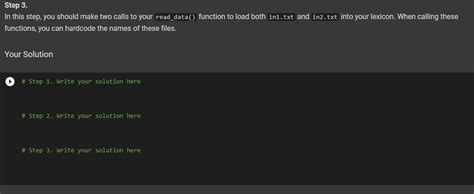 Solved Task 2 Constructing A Lexicon 20 Marks