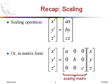 Transformations Cs 445645 Introduction To Computer Graphics David