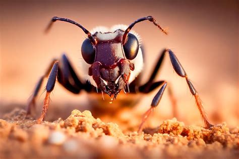Premium Photo Ant Super Macro Generative Ai Generative Ai