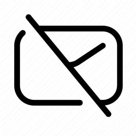 No Mail Email Empty None Icon Download On Iconfinder