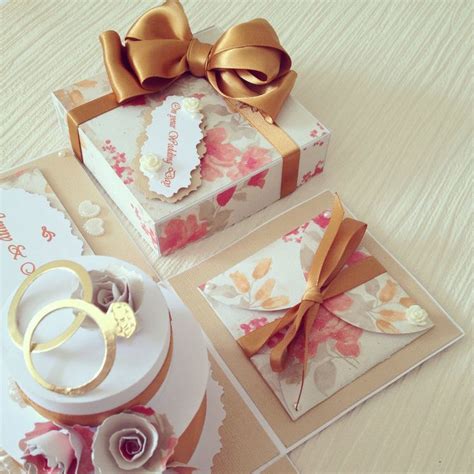 Handmade Exploding Box Card Made For Wedding Exploding Box Card Card Box Unique Handmade Cards