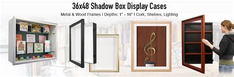 Shop 36x48 Shadow Box Display Cases Quality Wood And Metal Framed Options Shadowboxes
