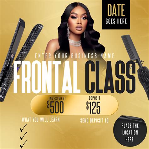 Frontal Class Canva Template Instant Download — Creativenadiaj