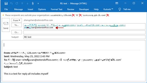Including Myself When Replying All In Outlook