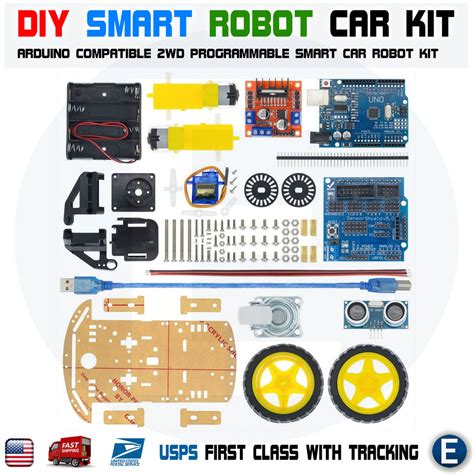Diy Arduino Compatible 2wd Programmable Smart Car Robot Chassis Roboti Eelectronicparts